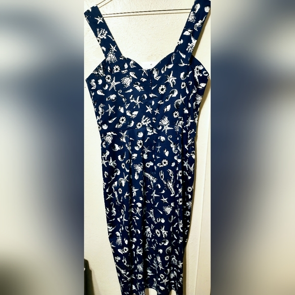 Collectif | Dresses | Collectif London Vintage Adele Sea Shell Print ...